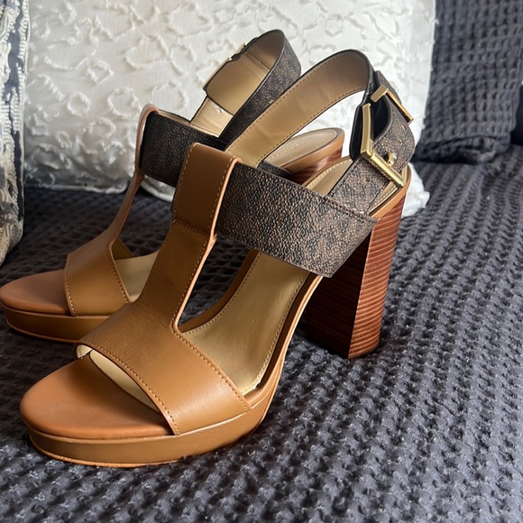 MICHAEL Michael Kors | Shoes | Michael Kors Becker Block Heel Platform ...